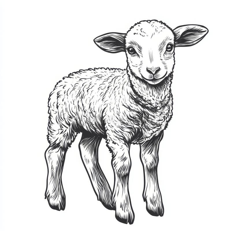 533 Ewe Lamb Drawing Stock Photos - Free & Royalty-Free Stock Photos ...