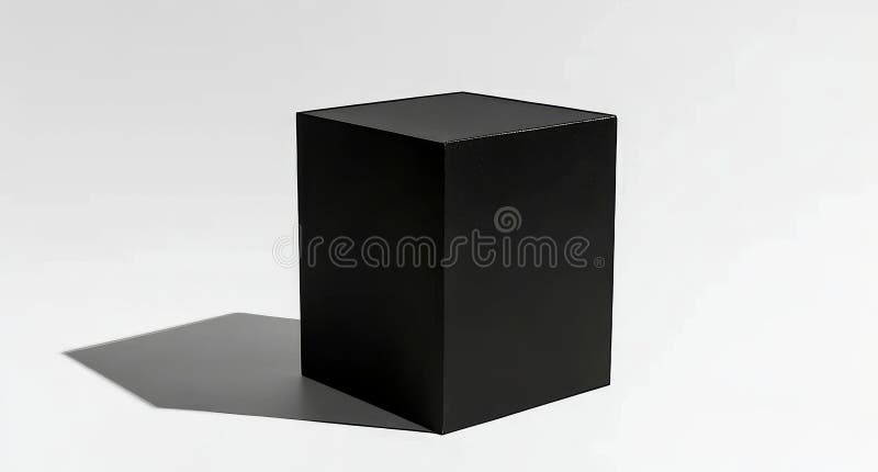 The Image Features a 3D Rendering of a Geometric Cube with Realistic ...