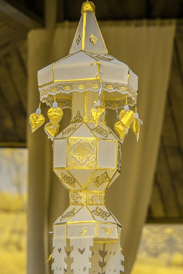 Infrared Photography, a Decorative Lantern Structure, Characterized by ...
