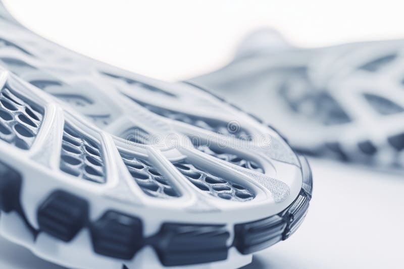 Close-up of a Modern Shoe Sole Showcasing Innovative Design Elements ...