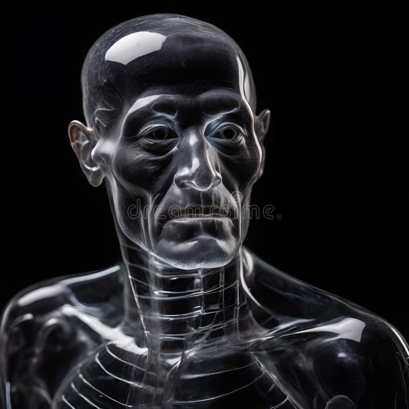 A Digital Illustration of a Transparent Man. Stock Illustration ...