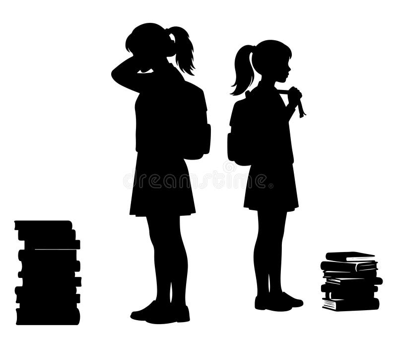 Two People Standing Back To Stock Illustrations – 301 Two People ...