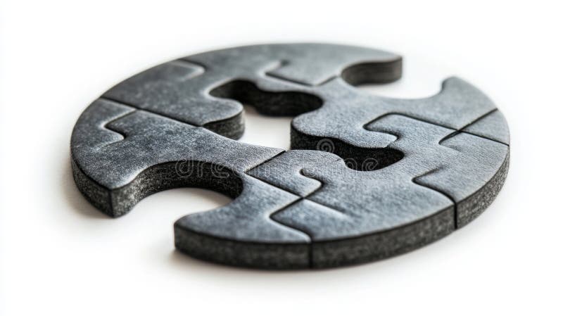 A Unique Circular Puzzle Piece Showcasing Its Intricate Design. this ...