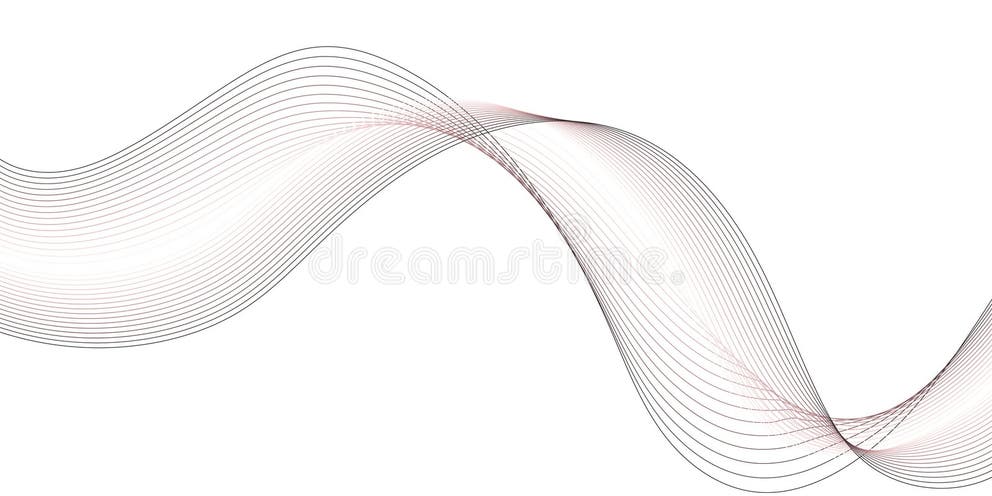 This Image Features a Dynamic Abstract Design of Overlapping, Flowing Lines Creating a Wave-like ...