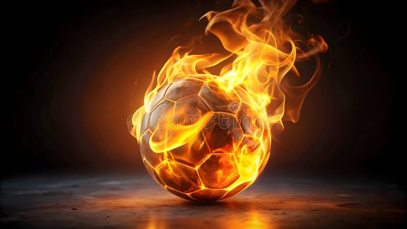 Intense Fireball with Realistic Flame Bursting from Core Stock ...