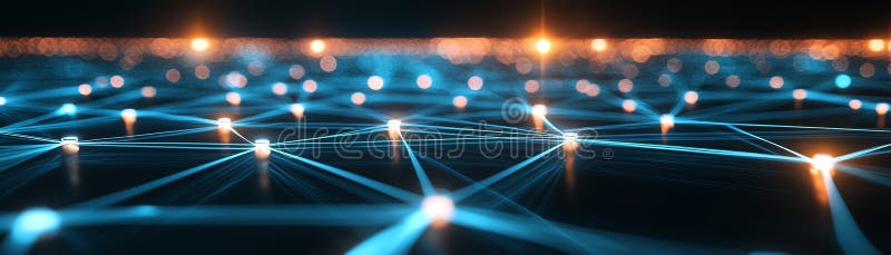 This Image Features a Dynamic Network Connection Illustration ...