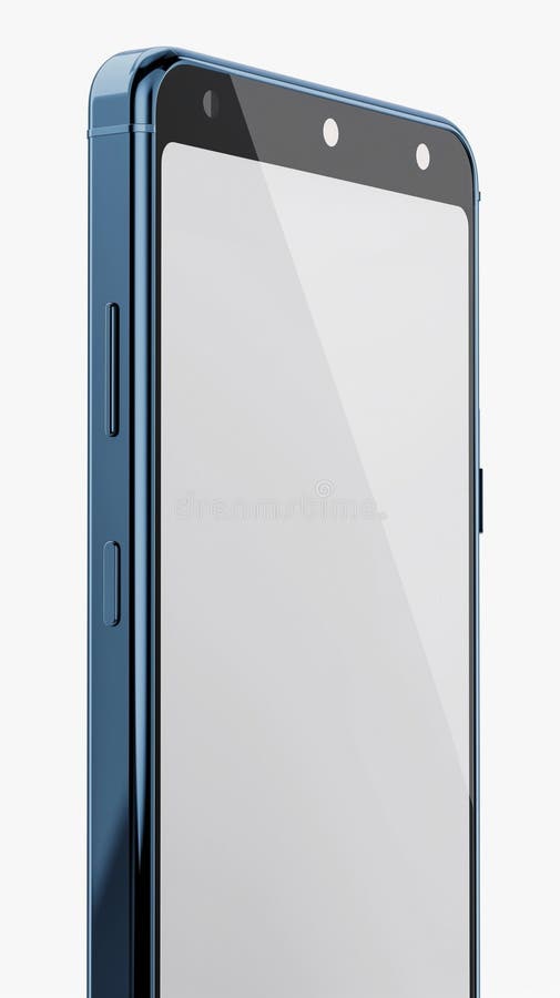 Sophisticated Blue Smartphone Mock-up for Dynamic App Showcases Stock ...