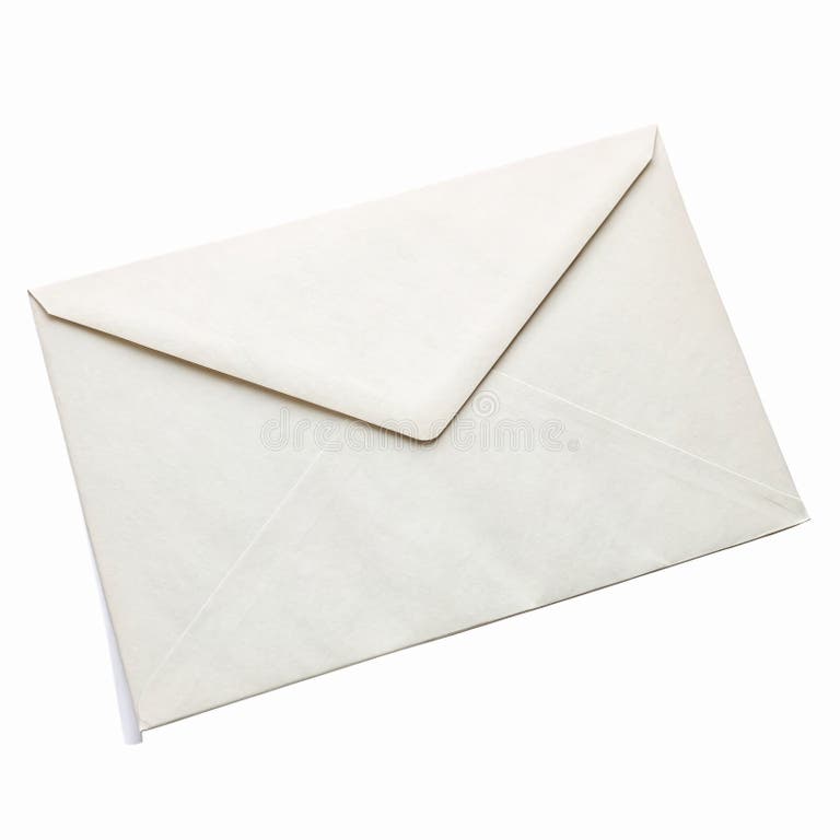 Elegant Opened Envelope with Paper for Letters on Transparent ...