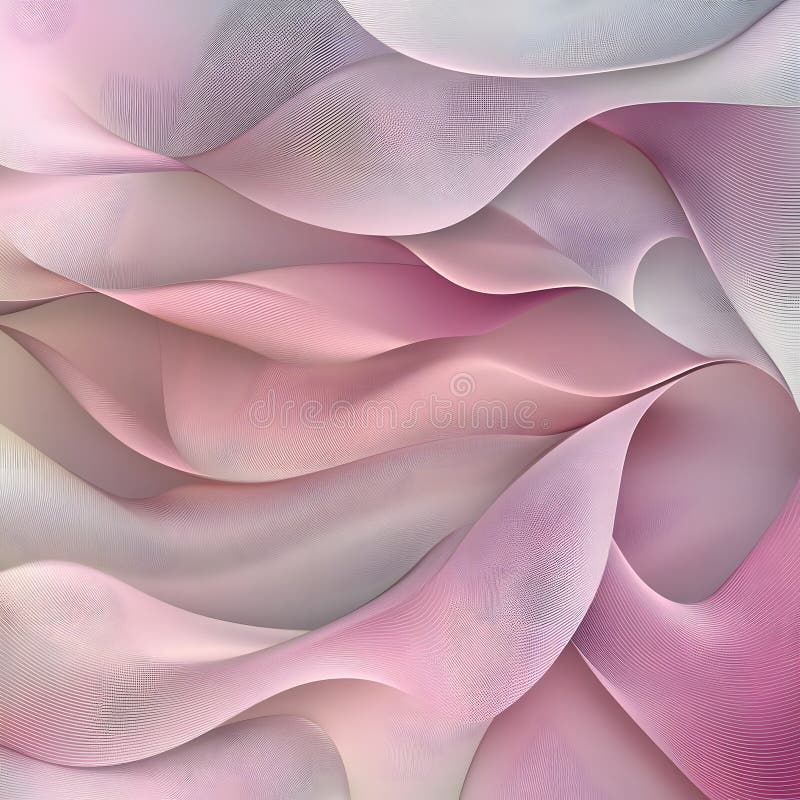 Transcendent Pink: Abstract Waves of Color for Creative Projects Stock ...