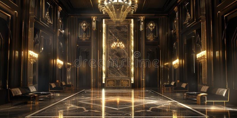 Elegant Home Office. Luxurious Zoom Backgrounds 2 Concept Stock ...