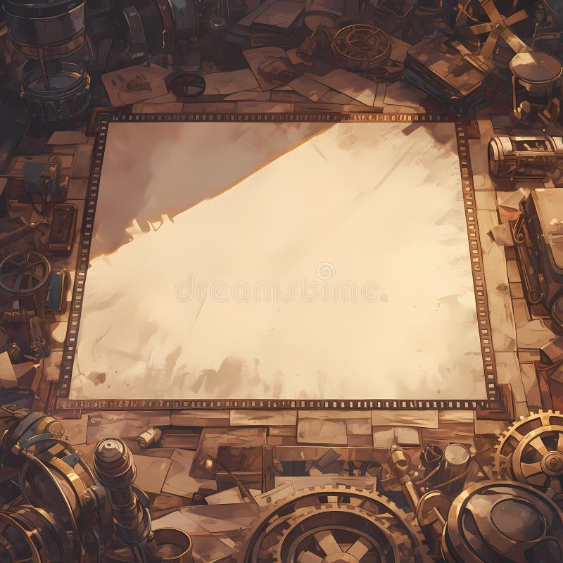 Vintage Film Strip Frames stock illustration. Illustration of dark ...