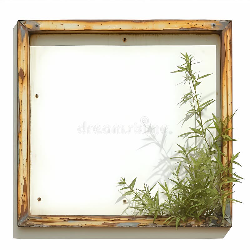 Empty Rectangle-shaped Outdoor Store Signage Ready Stock Illustration ...