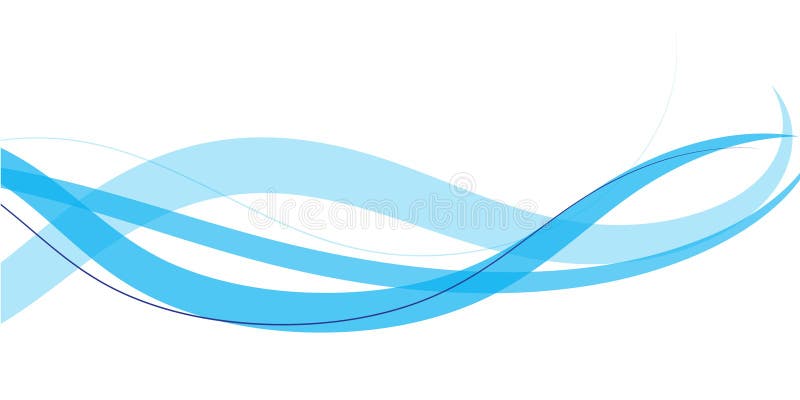 This Image Features Flowing, Light Blue Wave Patterns on a White ...