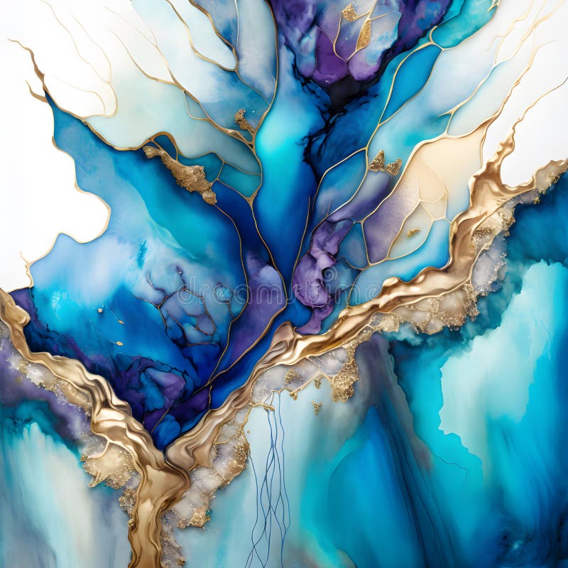 Alcohol Ink Texture. Fluid Ink Abstract Background. Art for Design ...