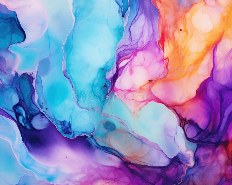 This Image Features a Fluid Ink Texture. Stock Illustration ...