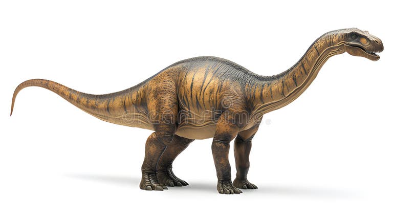 Full-Body Side Profile of a Diplodocus Stock Illustration ...