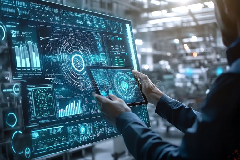 Interactive Digital Dashboard with Advanced Data Visualizations Stock ...