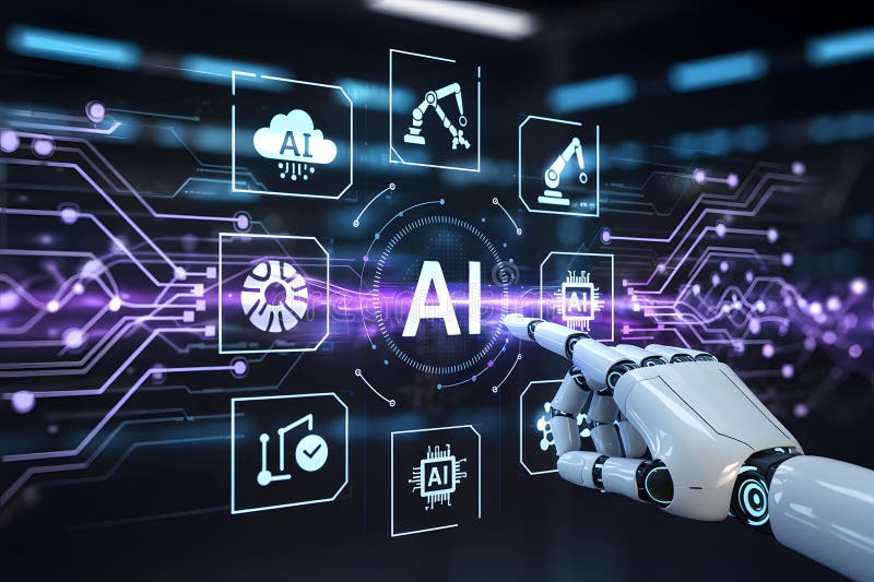 AI Technology Interface with Robotic Arm - Digital Innovation and ...