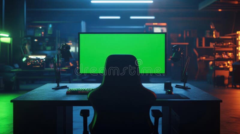 Immersive Gaming Setup. Futuristic Technology Concept Stock ...