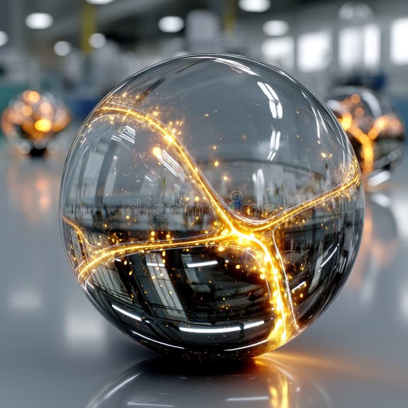 Image Features a Glowing Blue Orb Symbolizing AI, Technology ...