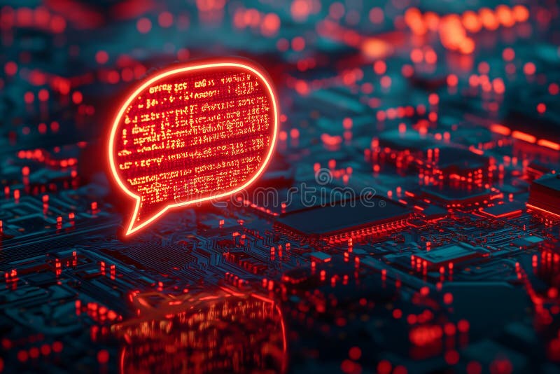 Digital Communication Concept Design Stock Illustration - Illustration ...