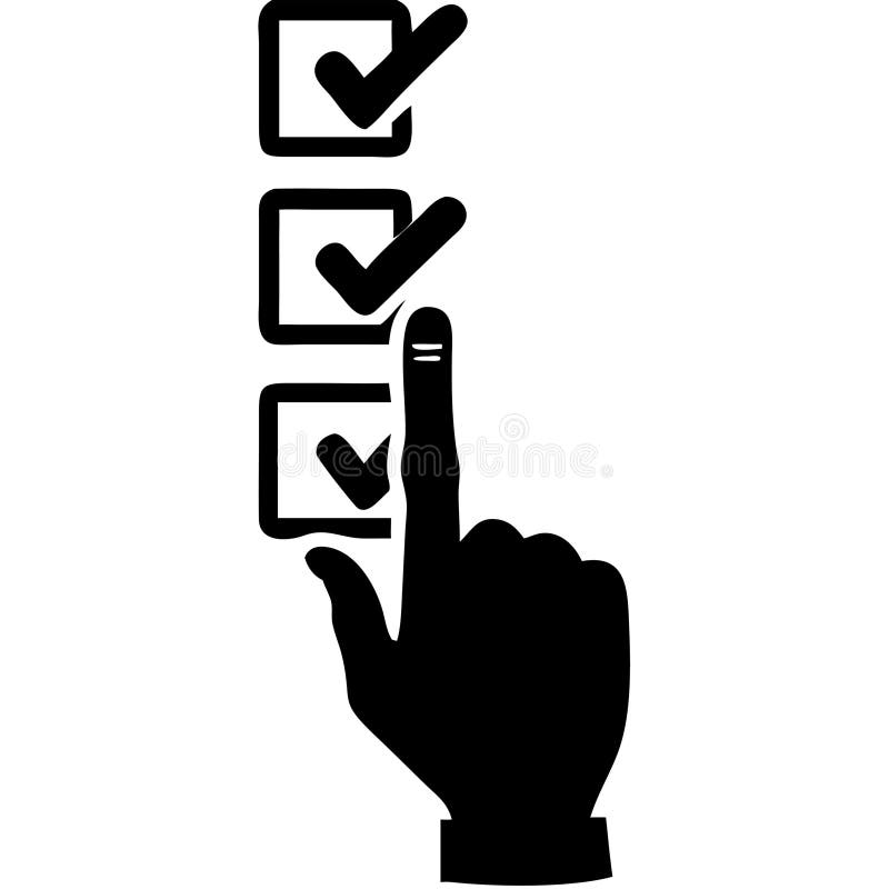 Hand Pointing at Checklist Symbolizing Organization and Task Management ...