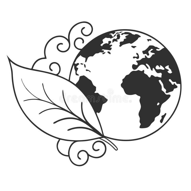 Earth Leaf Fusion Vector for Environmental Design and Sustainability ...