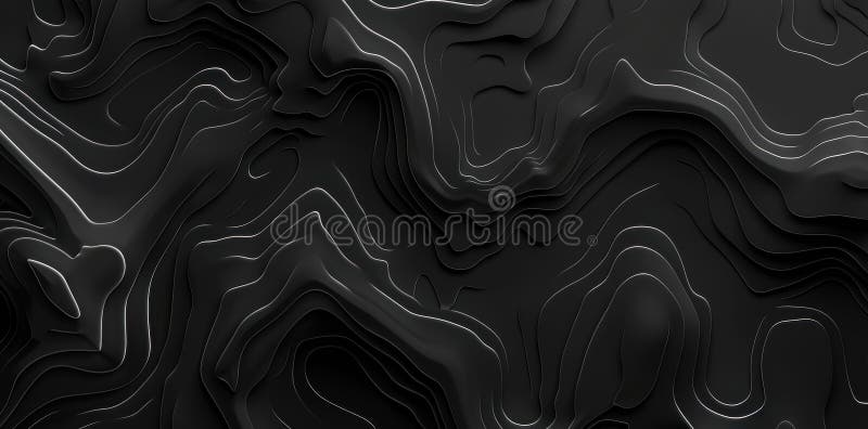Minimalistic Geometric Pattern. Black Topographic Wallpaper High ...