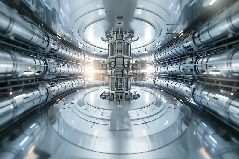 Underground Scientific Base with Dangerous Equipment Stock Illustration ...