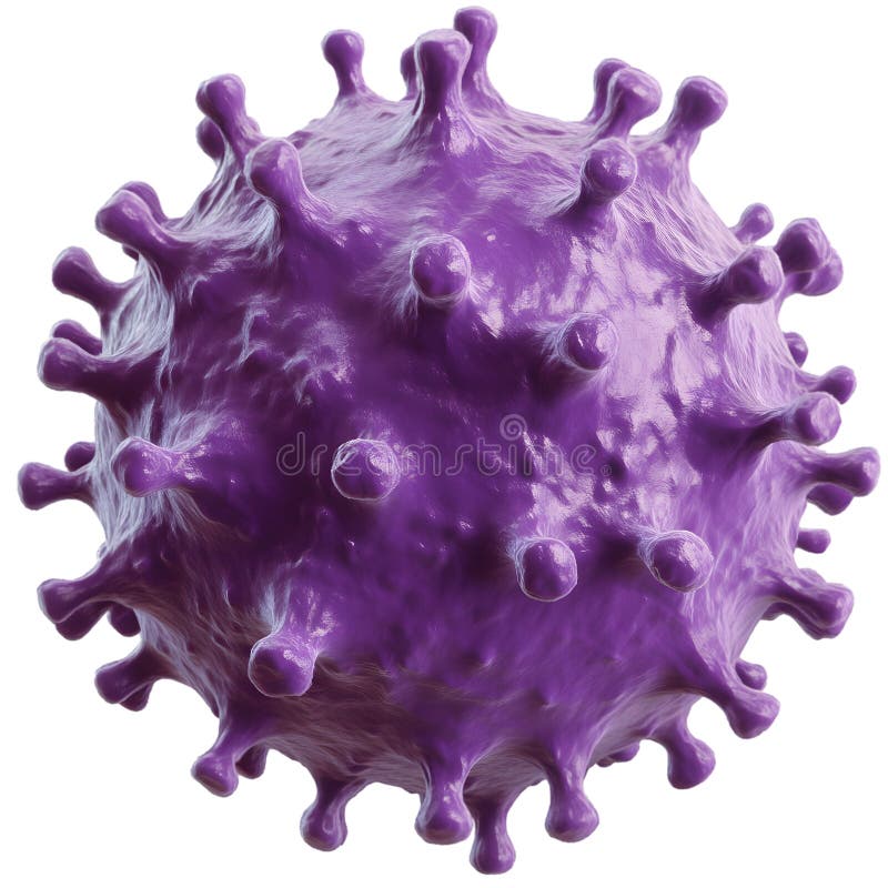 3D Purple Virus Model for Medical Visualizations and Educational Use ...