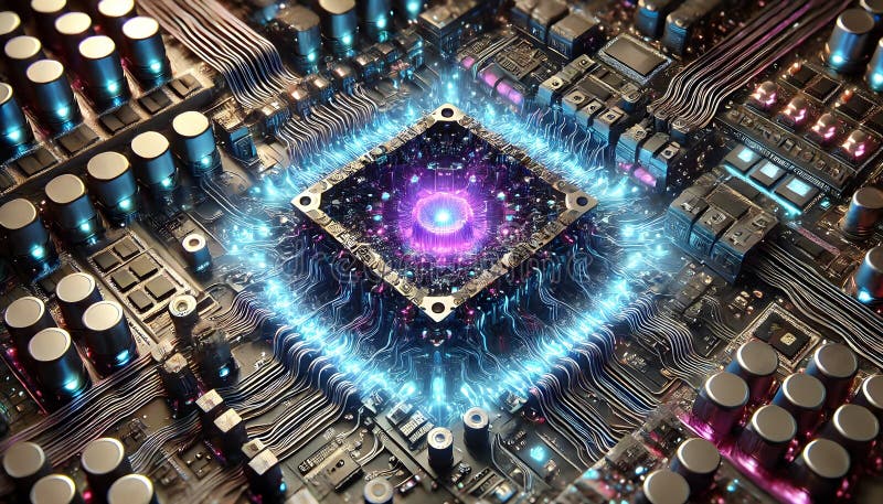 826 Futuristic Motherboard Glowing Circuits Stock Photos - Free ...