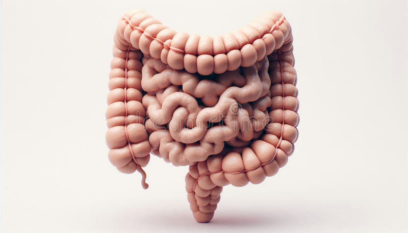 Anatomically Correct Model of Human Intestines Stock Illustration ...