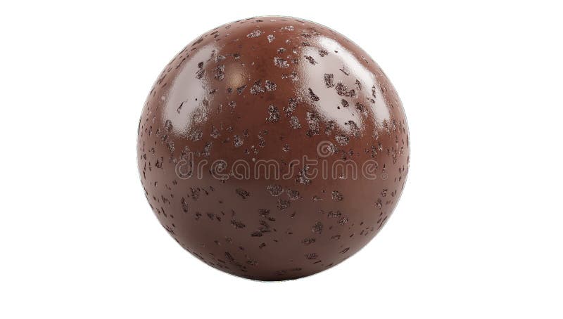 Textured Brown Sphere Ideal for 3D Modeling and Graphics Stock ...