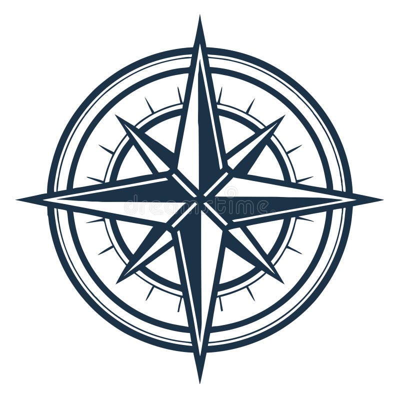Intricate Compass Rose Design for Adventure Themed Projects and ...