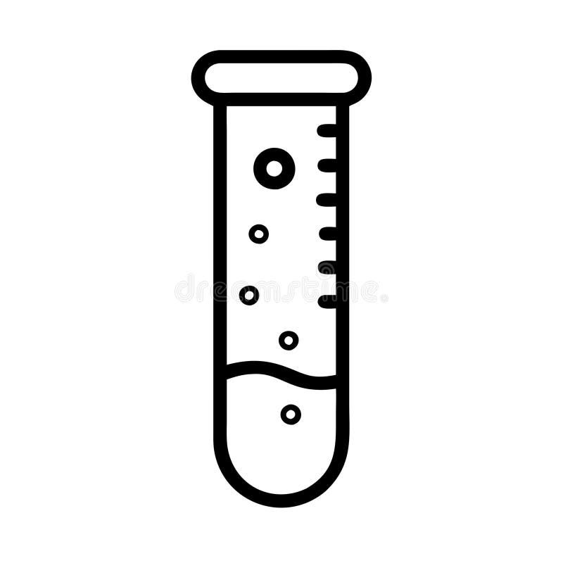 Laboratory Test Tube for Science Projects Education Crafts and Coloring ...