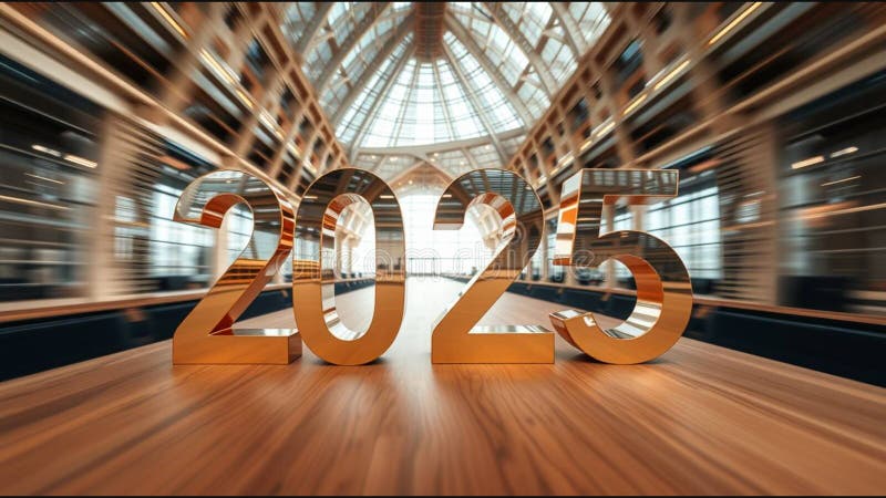 Bright 2025 in Modern Interior New Year Theme Generated Stock ...