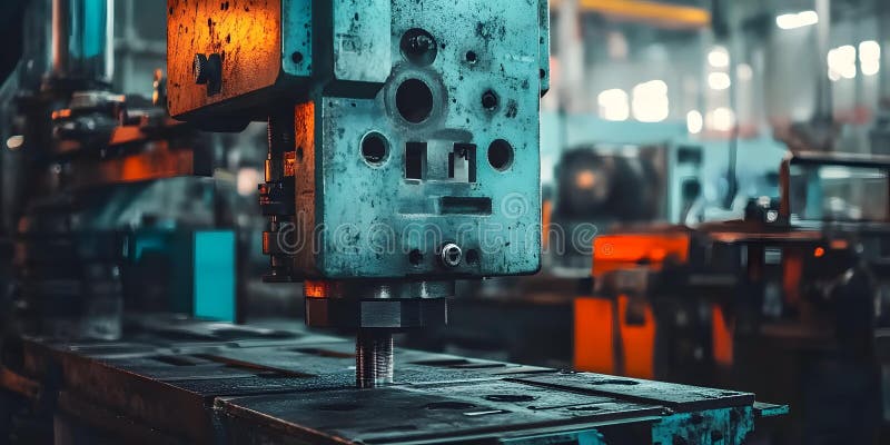 Industrial Machine in Workshop Setting Stock Illustration ...