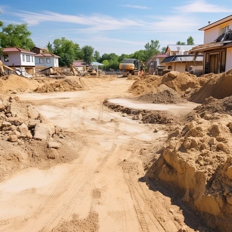 Large Limestone Rock Pieces at an Industrial Quarry Site Under the ...