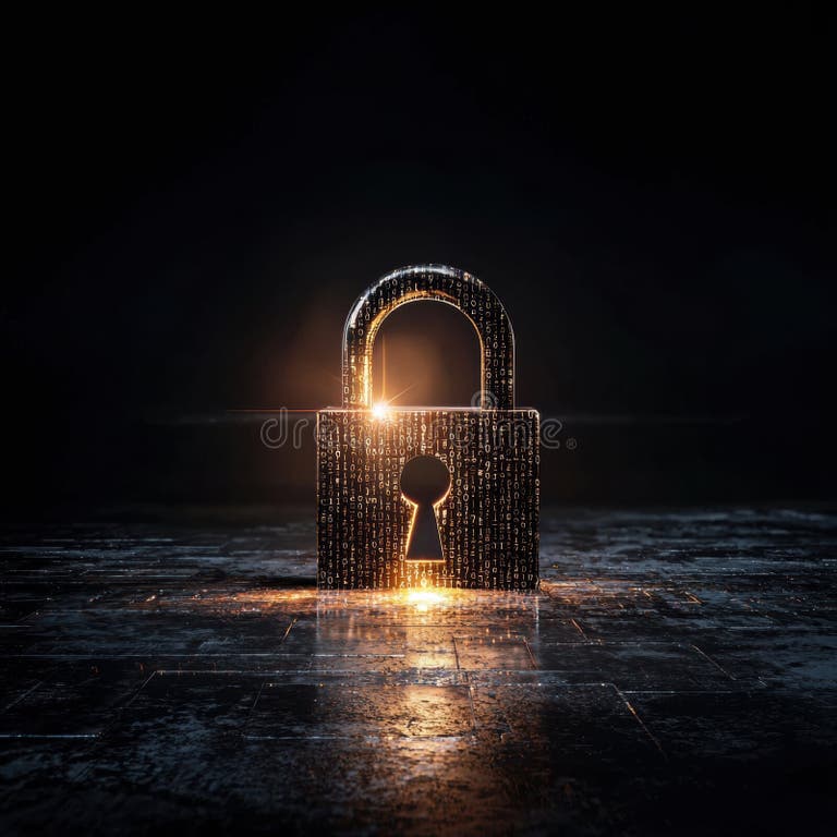 Unlocking the Future: a Glowing Key Inside a Lock Symbolizes ...