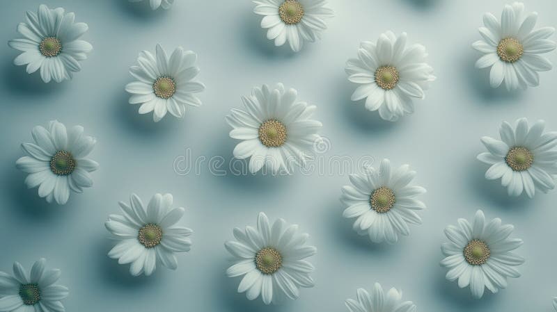 The Image Features a Lone White Daisy on a Plain White Background ...