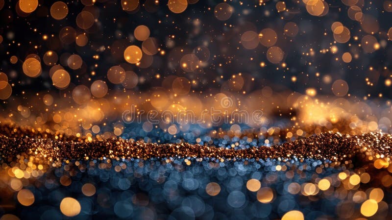 Gold Glitter Rectangular Border Frame on Luxury Background Stock ...