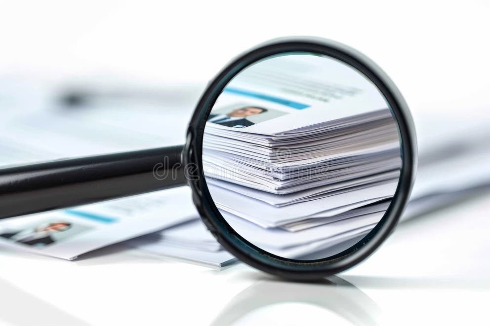 Job Candidate Search Icon Illustration Stock Illustration ...