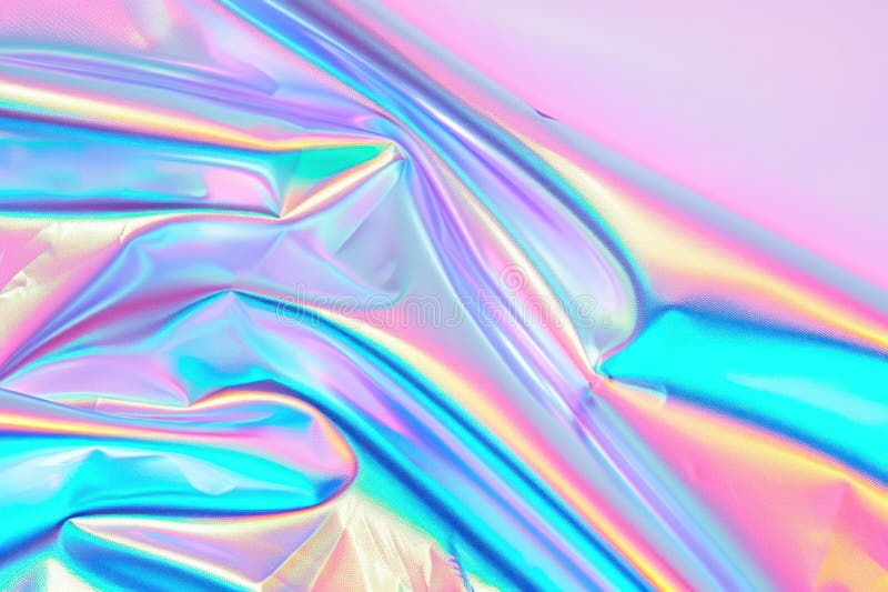 Pastel Holographic Crumpled Foil Texture for Synthwave & Retro ...
