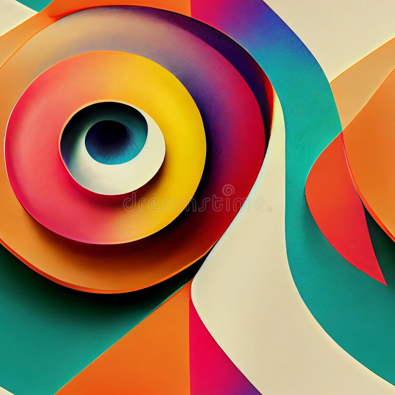 Psychedelic Swirls and Curves, Bright Colors and Fluid Lines To Create ...