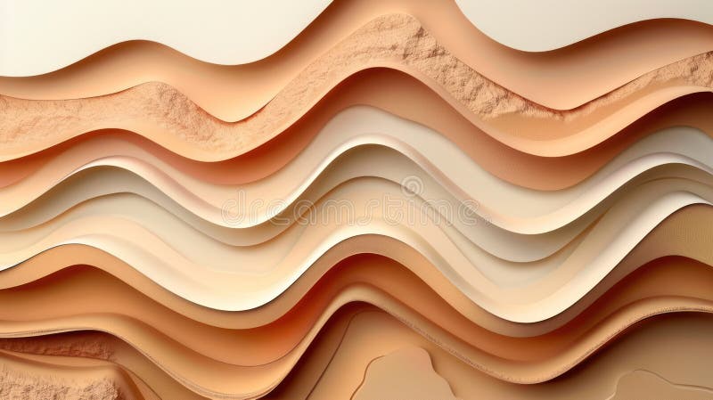 Minimalist Geometric Paper Cut Texture in Beige and Brown Tones Stock ...