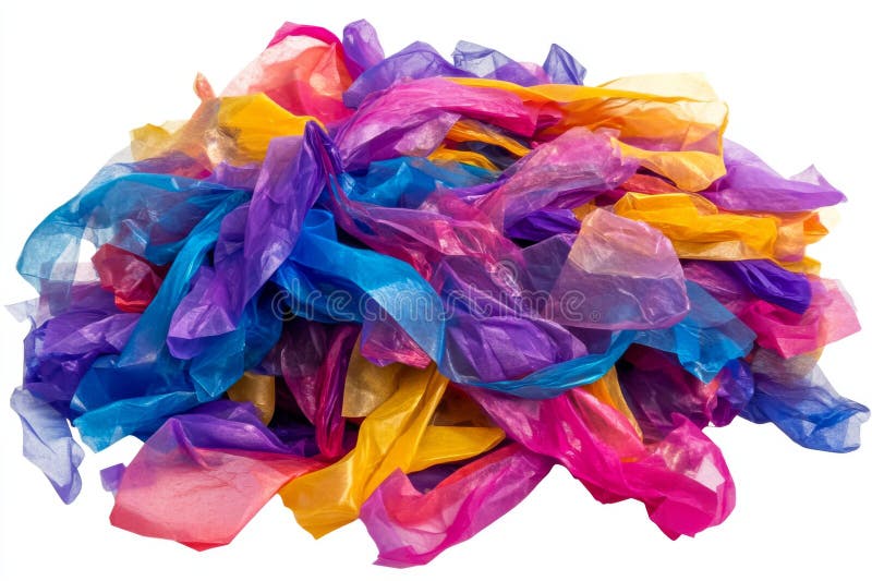 A Vibrant Collection of Colorful Translucent Fabrics Creates a Striking ...