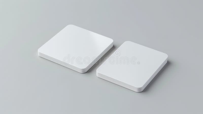 Square Blank Cards Mockup, Generative AI Stock Illustration ...