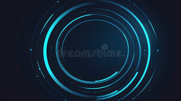 Abstract Circular Technology Background Stock Photo - Image of ...