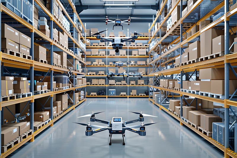 High-Tech Drone Laboratory with Advanced Testing Equipment Stock ...
