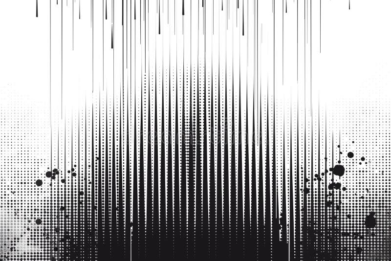 Vertical Speed Line Halftone Pattern Gradually Thinning Out Effect ...